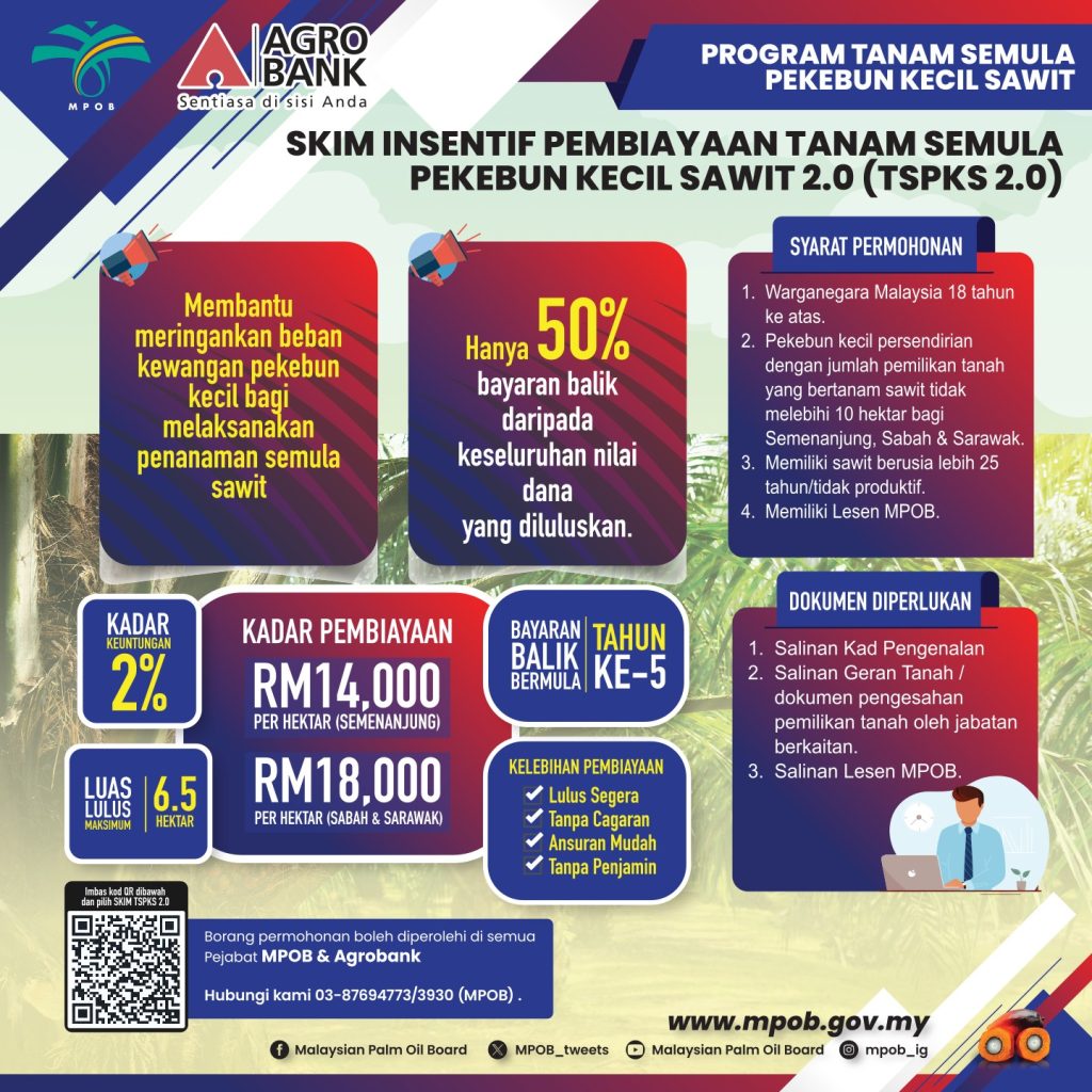 Skim Pembiayaan Mudah Tanam Semula Pekebun Kecil Sawit 2.0 (TSPKS 2.0 ...